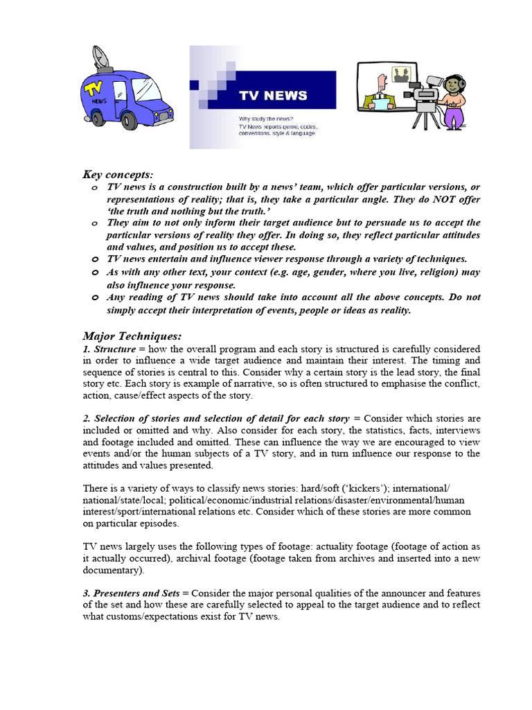 TV News Overview | PDF | News | Reality