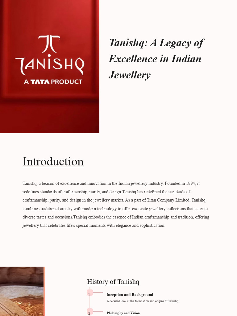Tanishq A Legacy of Excellence in Indian Jewellery | PDF | Jewellery | Retail