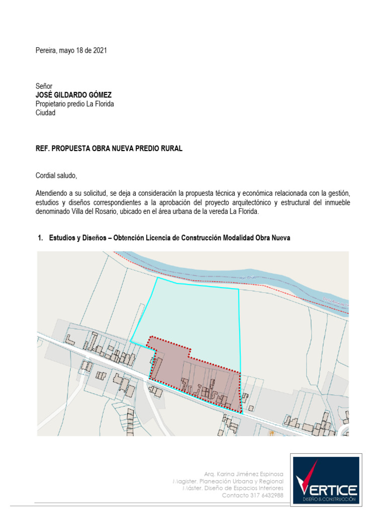 Propuesta Predio La Florida | PDF | Planificación urbana | Ingeniería