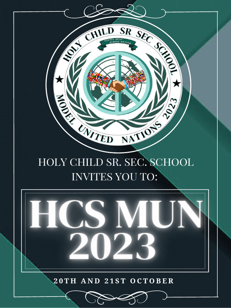 Hcs Mun '23 Invitation | PDF | United Nations | International Relations