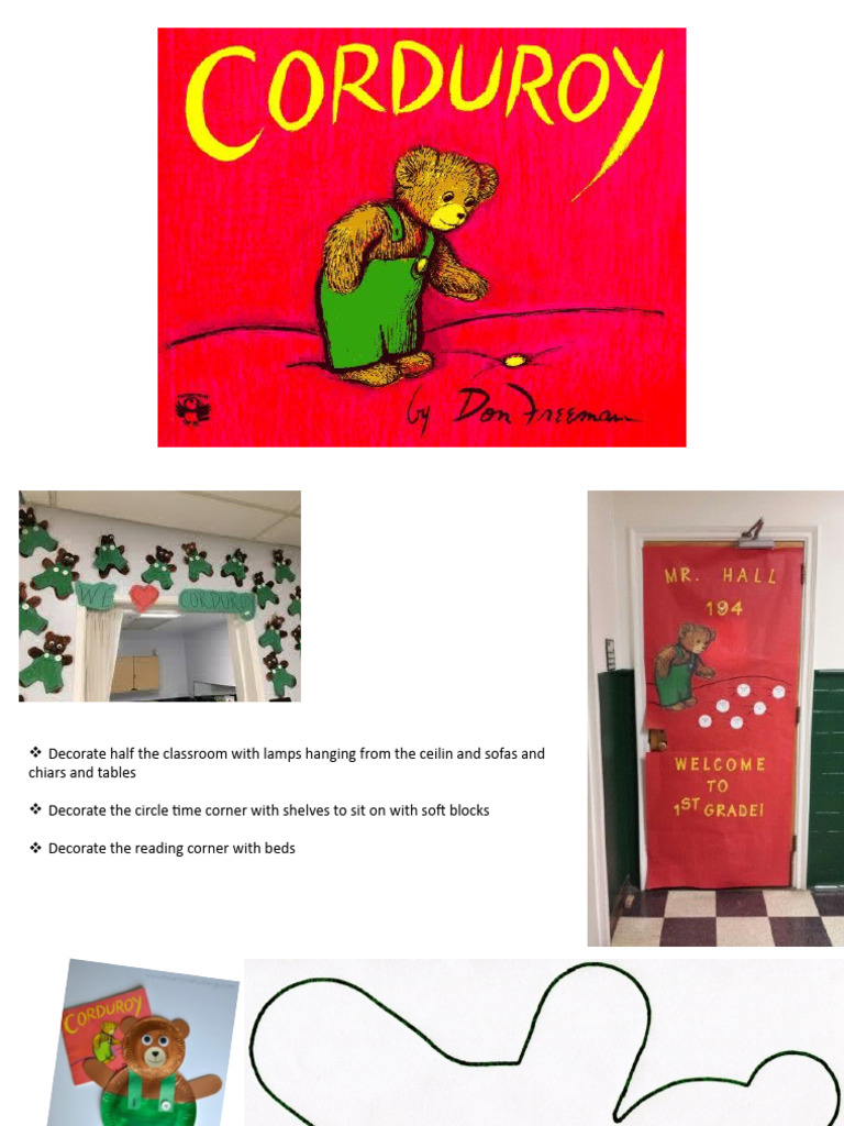 Corduroy Bear Classroom Activities | PDF | Home & Garden