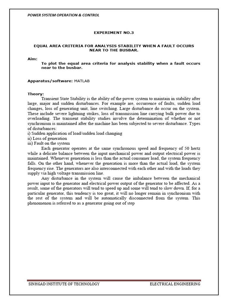 3.0 Expt No 03 | PDF | Electric Generator | Electric Power Transmission