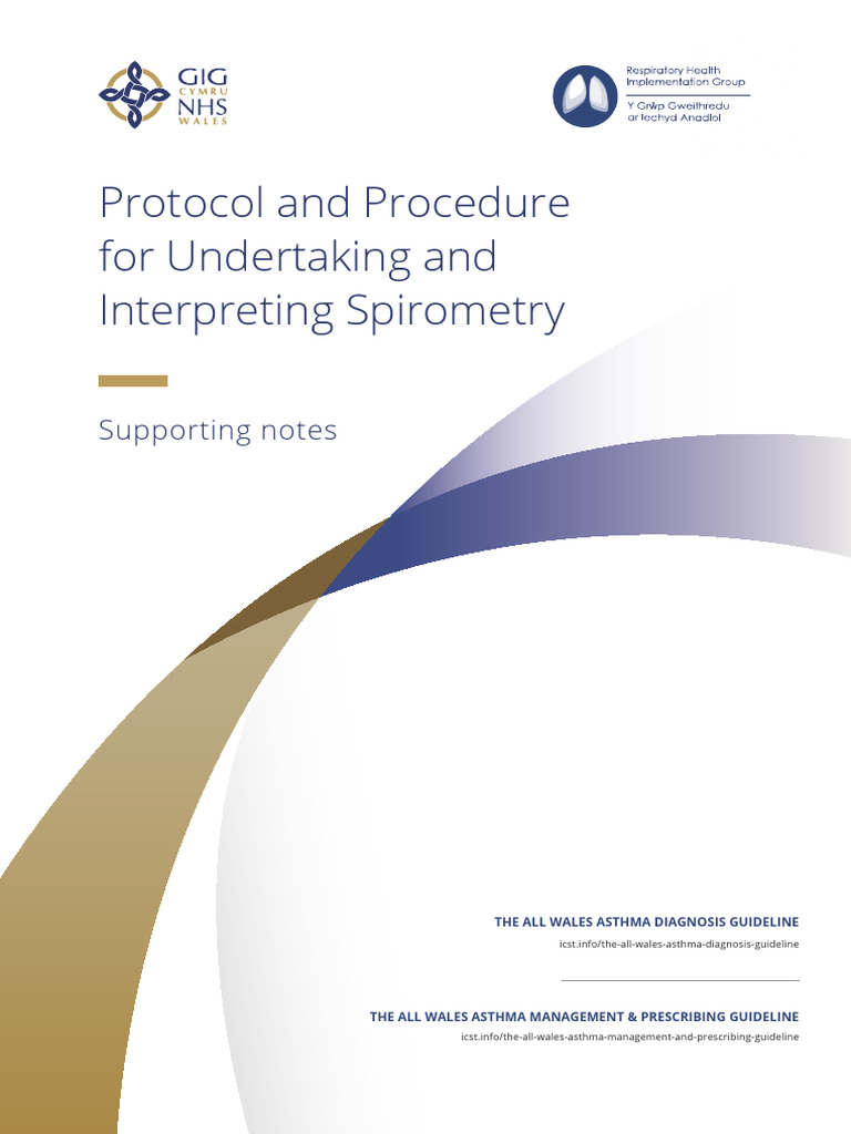 Protocol and Procedure For Undertaking and Interpreting Spirometry ...