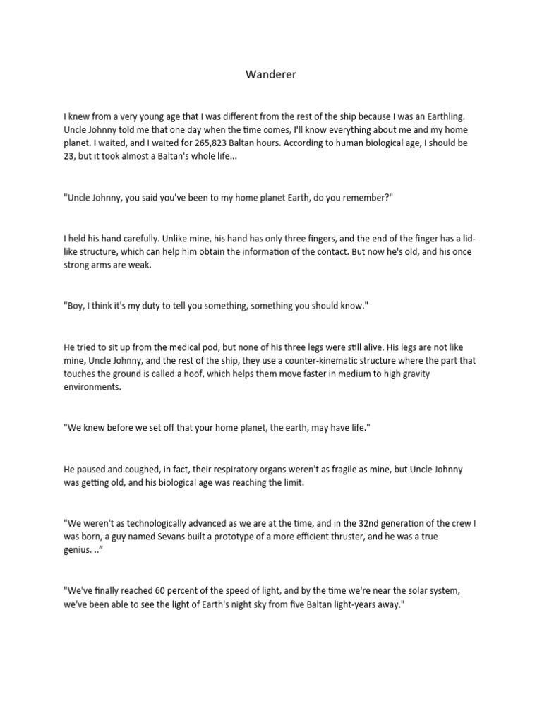 Wanderer | PDF | Planets