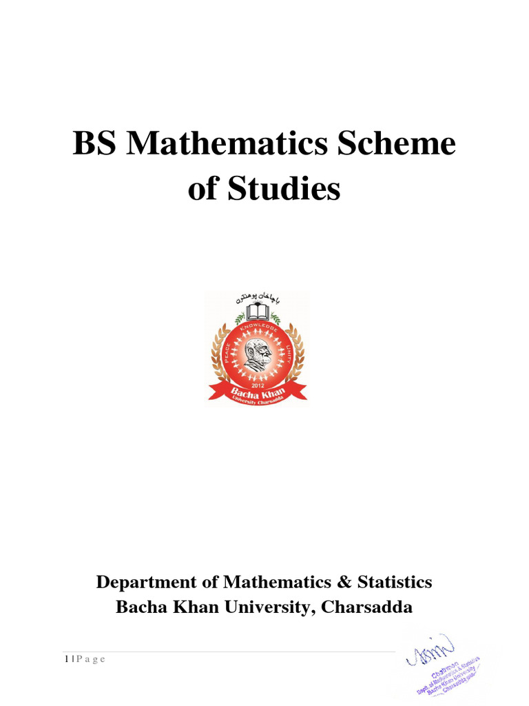 BS Mathematics First Semester Overview | PDF | Set (Mathematics ...