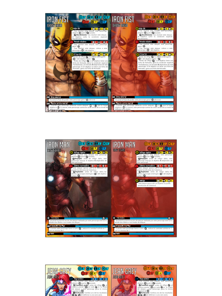 Habilidades del Iron Fist en combate | PDF