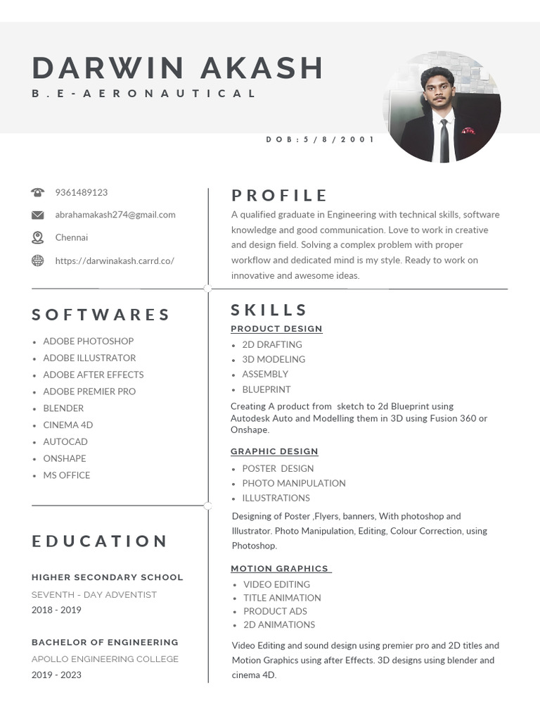 Darwin Akash - Resume | PDF