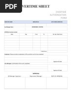 Ot Form | PDF