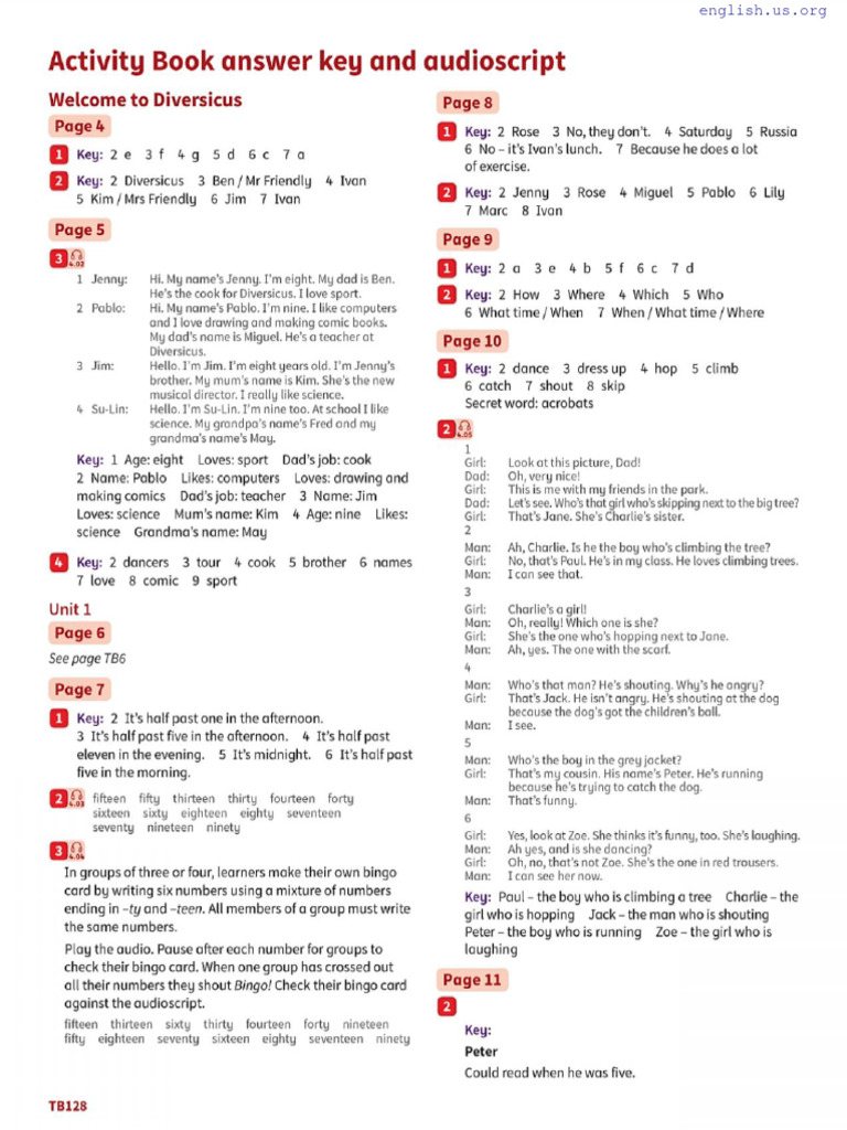 Power Up 3 Activity Book AnswerKeys | PDF | Language Arts & Discipline ...