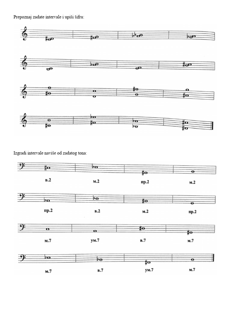 76.intervali - Zadaci | PDF