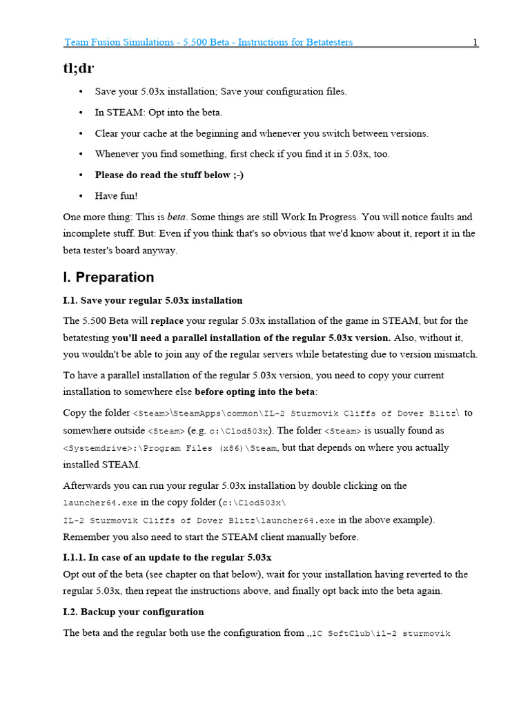 Team Fusion 5.500 Beta Tester Guide | PDF | System Software | Software