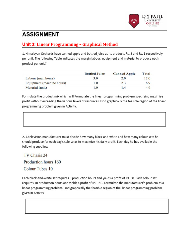 Module 3 - Assignment | Download Free PDF | Linear Programming | Scrap