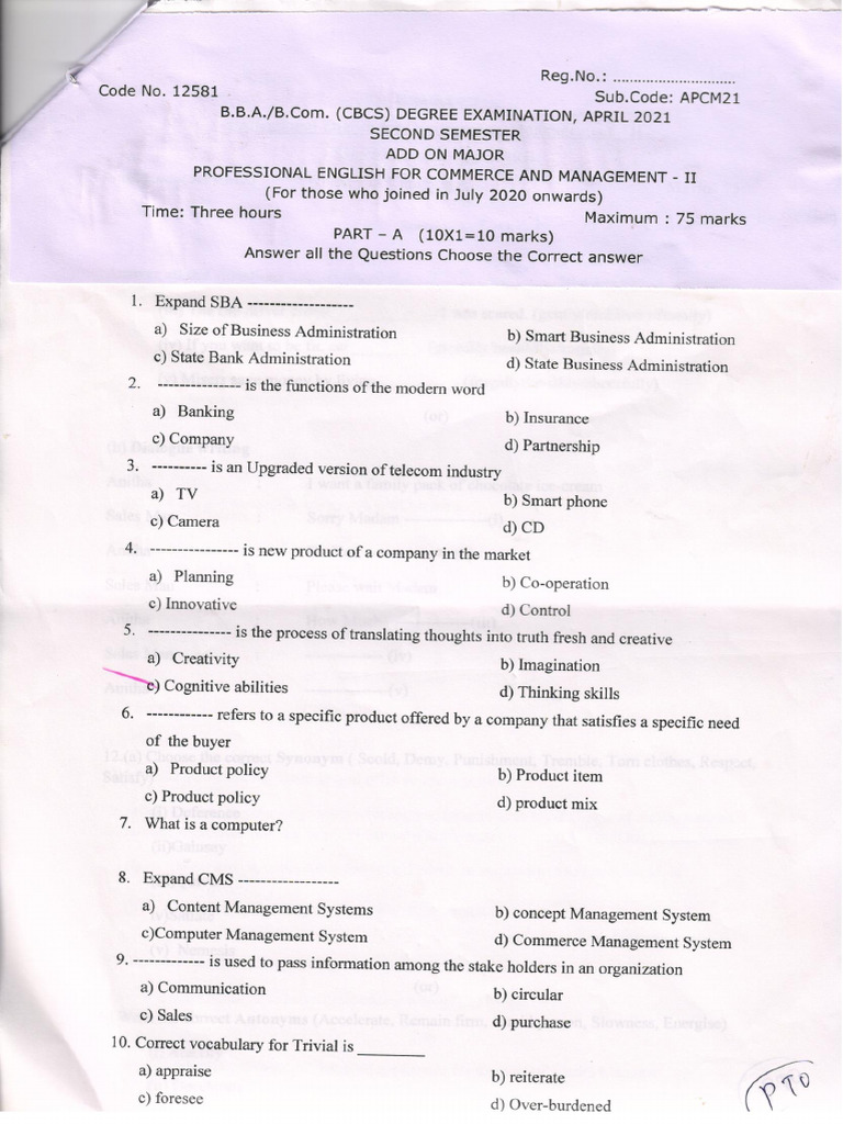 Professional English 2021 | PDF