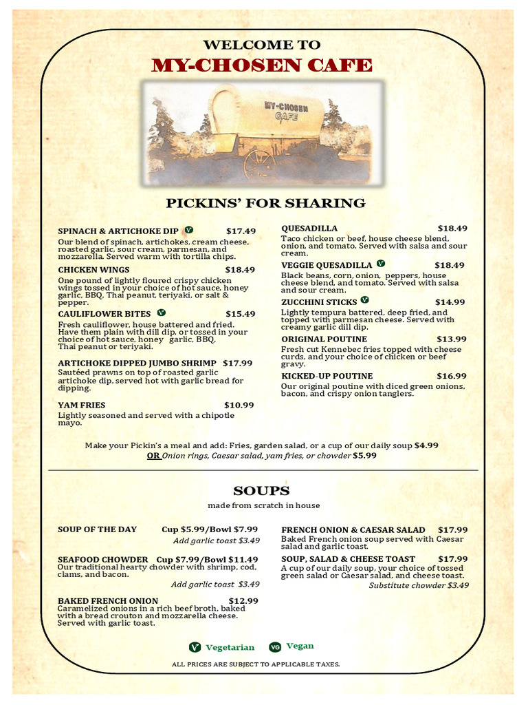 Menu | PDF | Hamburgers | Salad