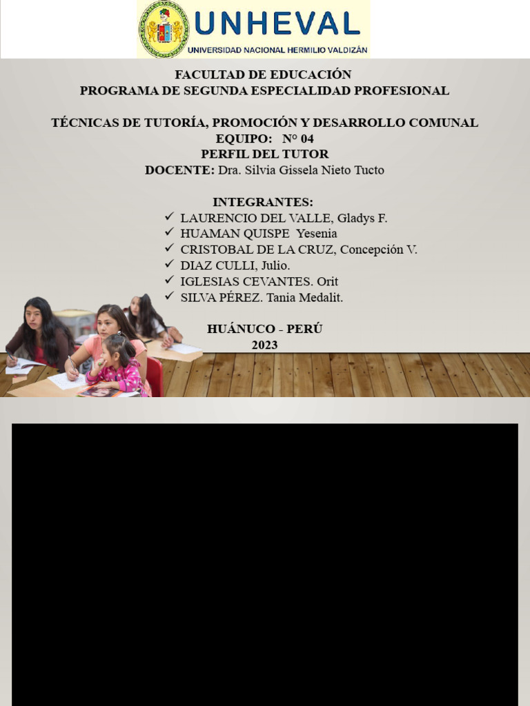 Perfil Del Tutor | PDF | Maestros | Enseñando