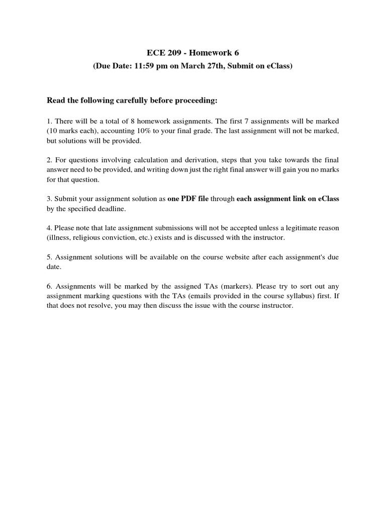 Homework 6 | PDF | Teaching Methods & Materials | Technology & Engineering