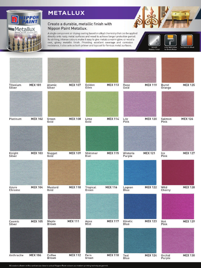 Metallux Colorchart | PDF