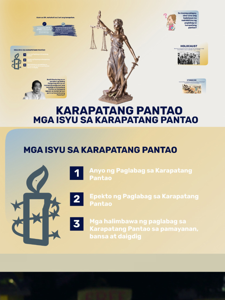 Mga Isyu Sa Karapatang Pantao | PDF