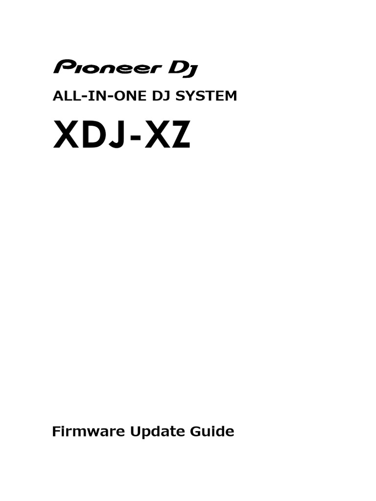 XDJ-XZ_update_guide_En | PDF | Usb | Computer File