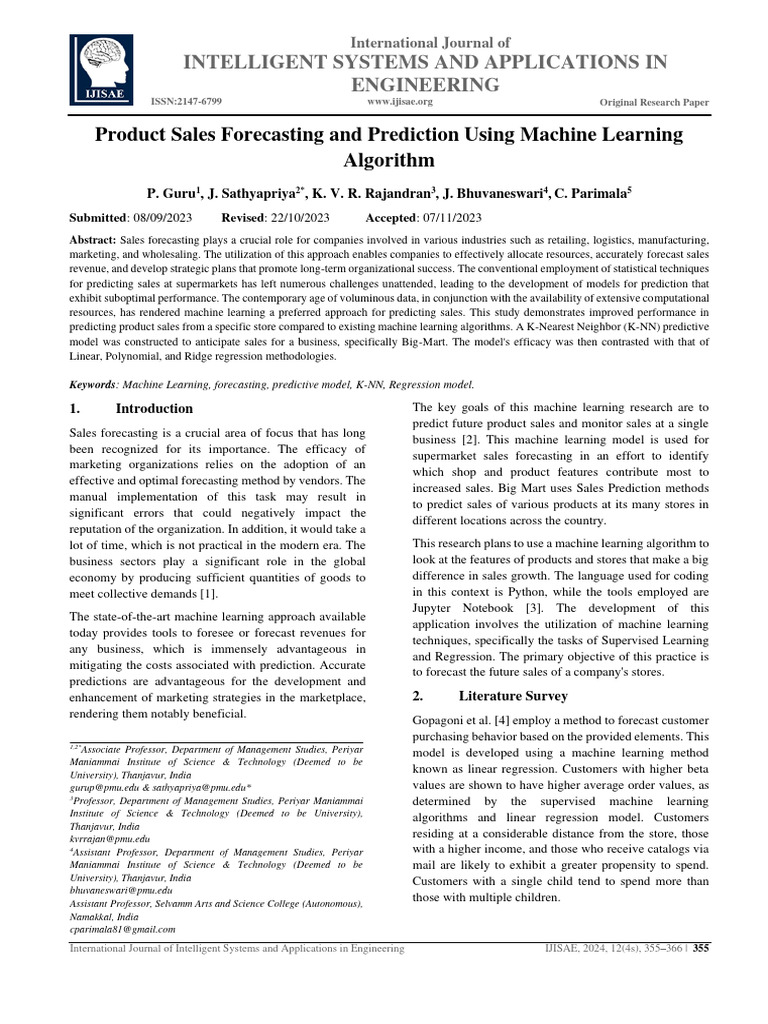 RP 3 | PDF | Machine Learning | Forecasting
