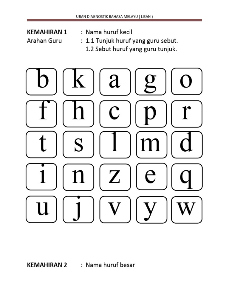 Lisan Diagnostik BM | PDF