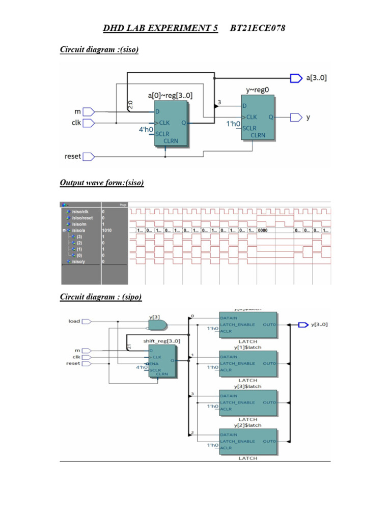 DHD Lab Experiment 5: Circuit Diagrams | PDF | Technology & Engineering