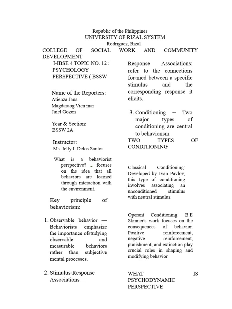 Topic 12 Hbse 4 | PDF | Id | Behaviorism