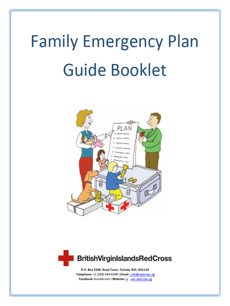 BVI Red Cross Family Emergency Plan | PDF | Hazards | Emergency Management