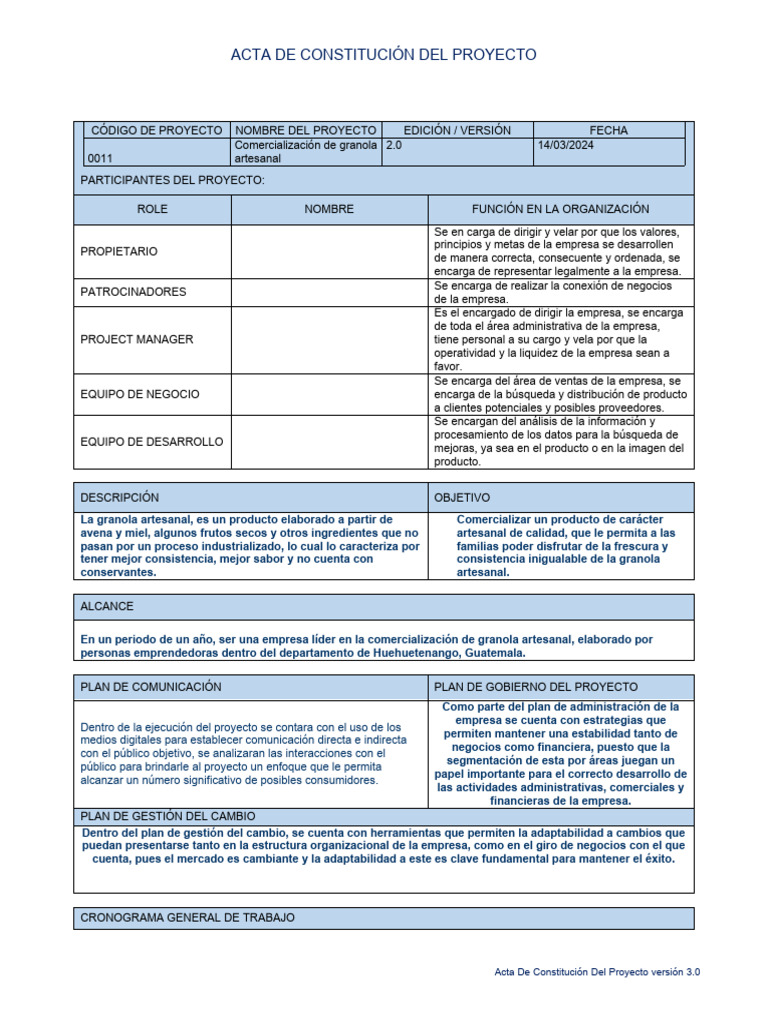 3 Acta Constitucion | PDF | Business | Negocios económicos