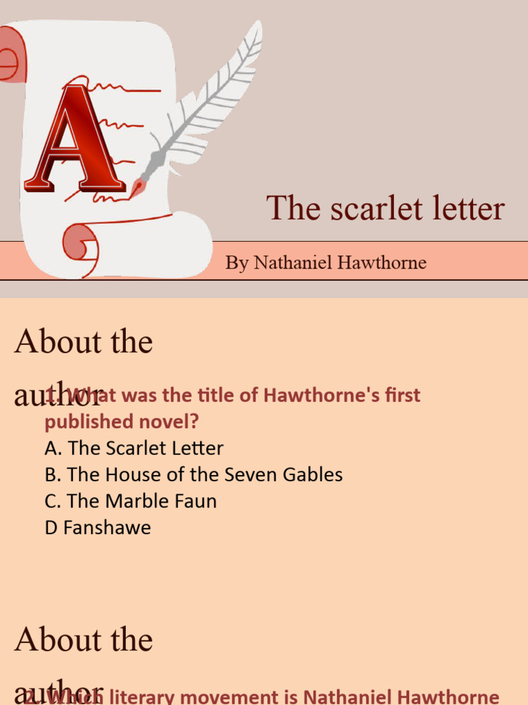 The Scarlet Letter A | PDF | The Scarlet Letter | Nathaniel Hawthorne