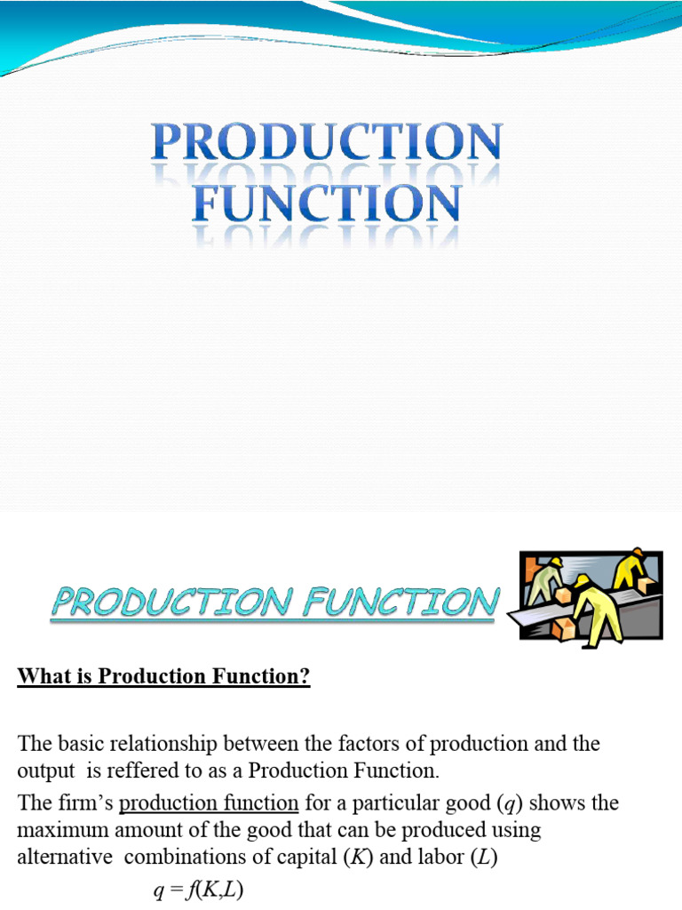 Production Function Download Free Pdf Production Function Factors