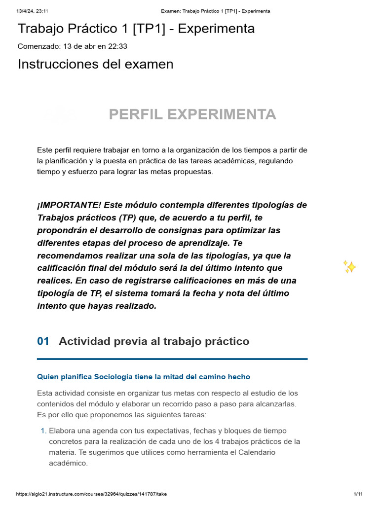 Examen - Trabajo Práctico 1 (TP1) - Experimenta | PDF | Sociología | Pobreza e indigencia