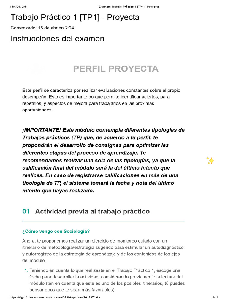 Examen - Trabajo Práctico 1 (TP1) - Proyecta GOOGLE 100 | PDF | Sociología | Pobreza