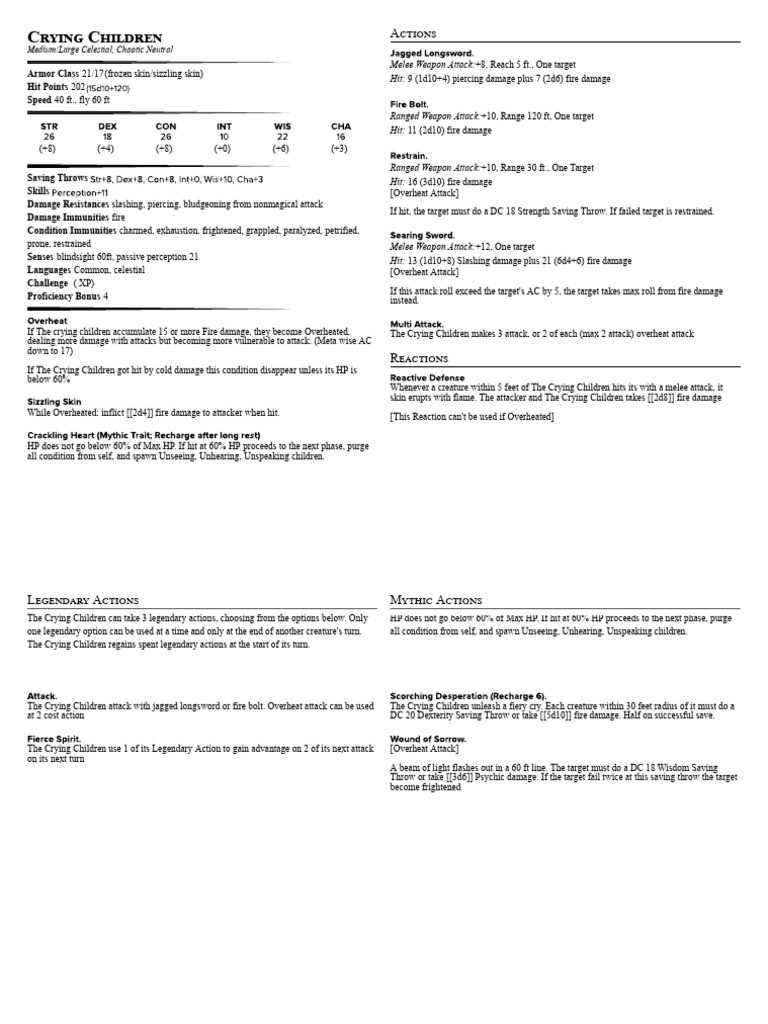 Crying Children | PDF