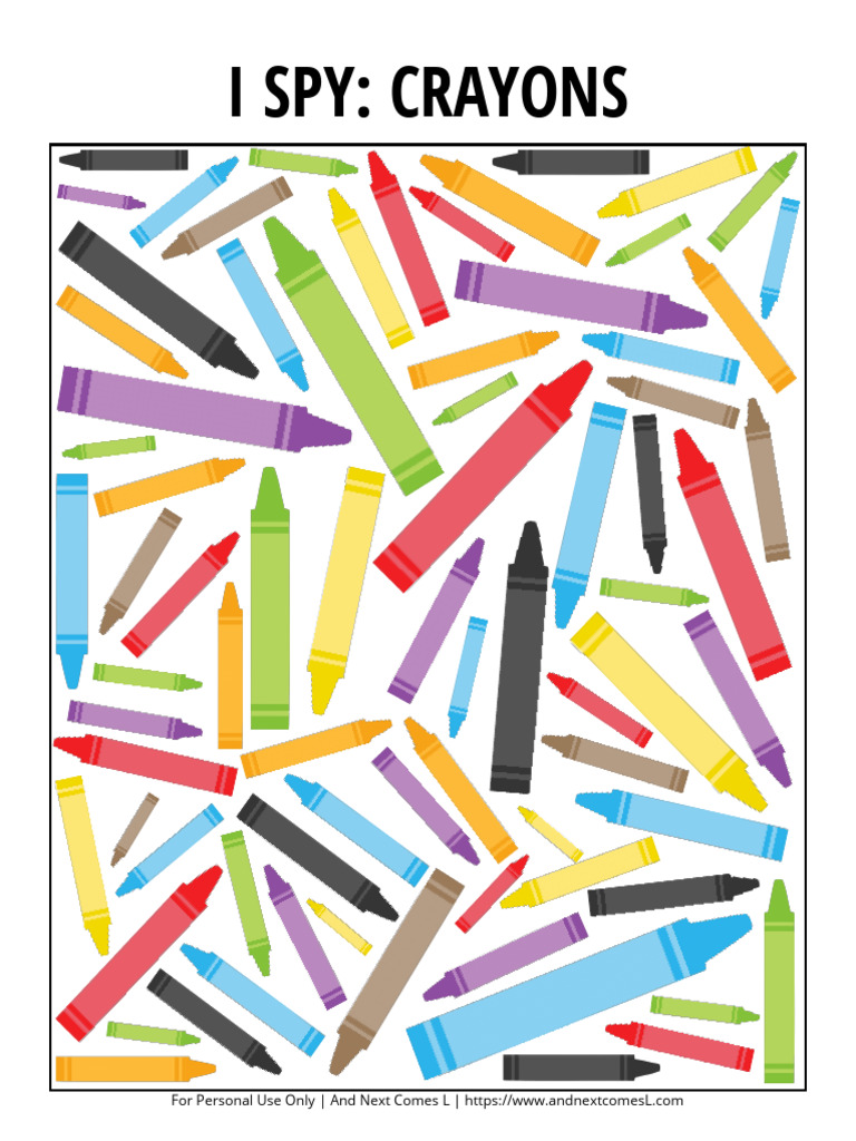 I Spy Crayons | PDF