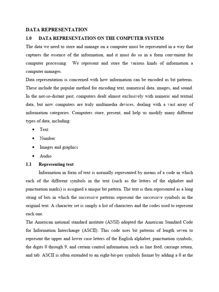 Data Representation in Computer Systems | PDF | Rgb Color Model | Decimal
