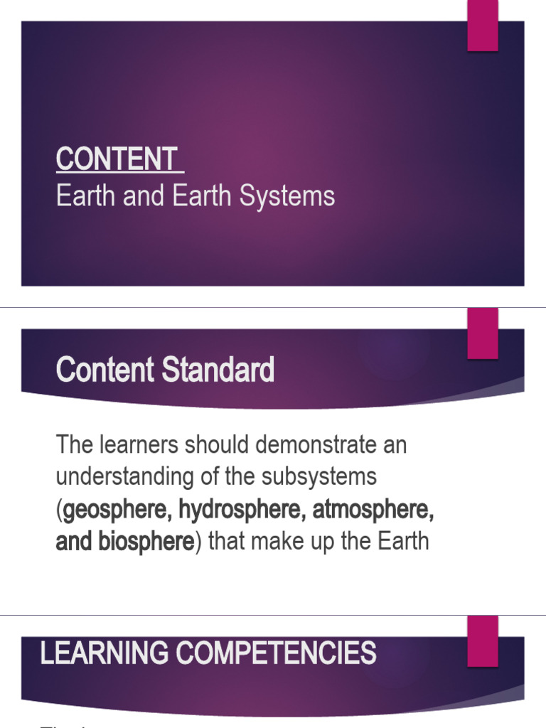 Subsytems of Earth | PDF | Earth | Earth Sciences