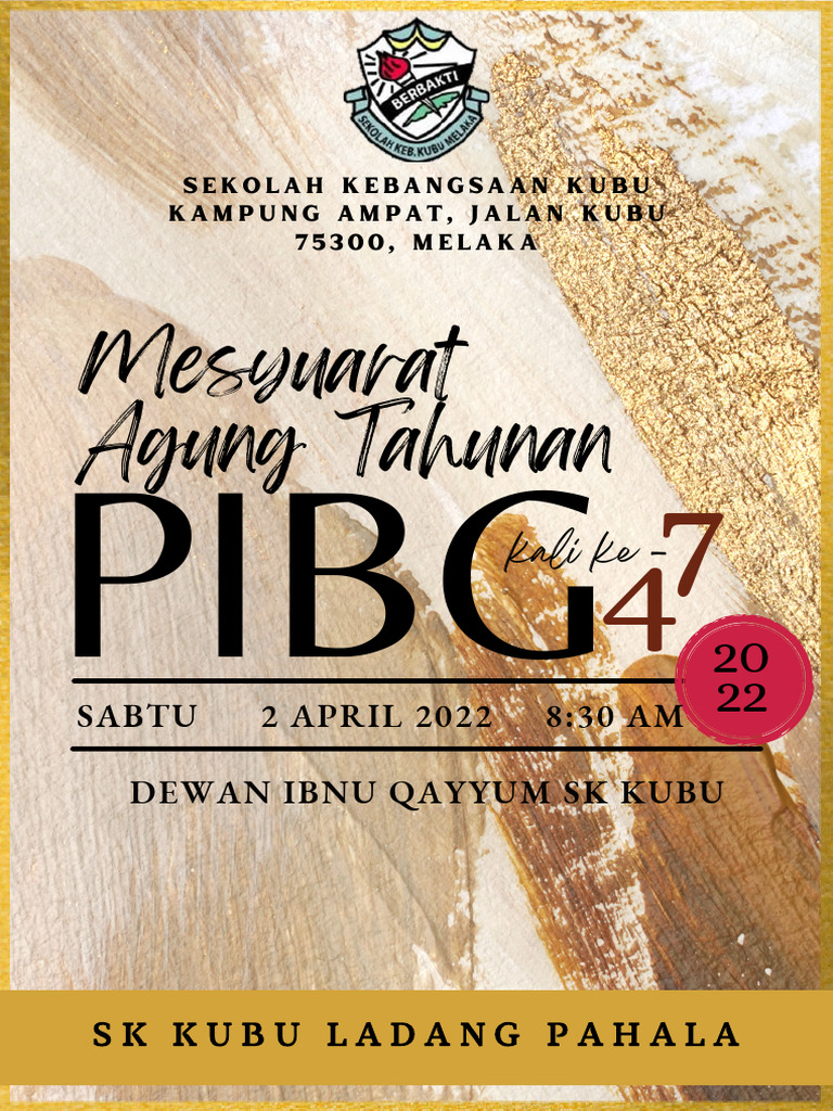 Buku Program PIBG SK Kubu 2022 | PDF