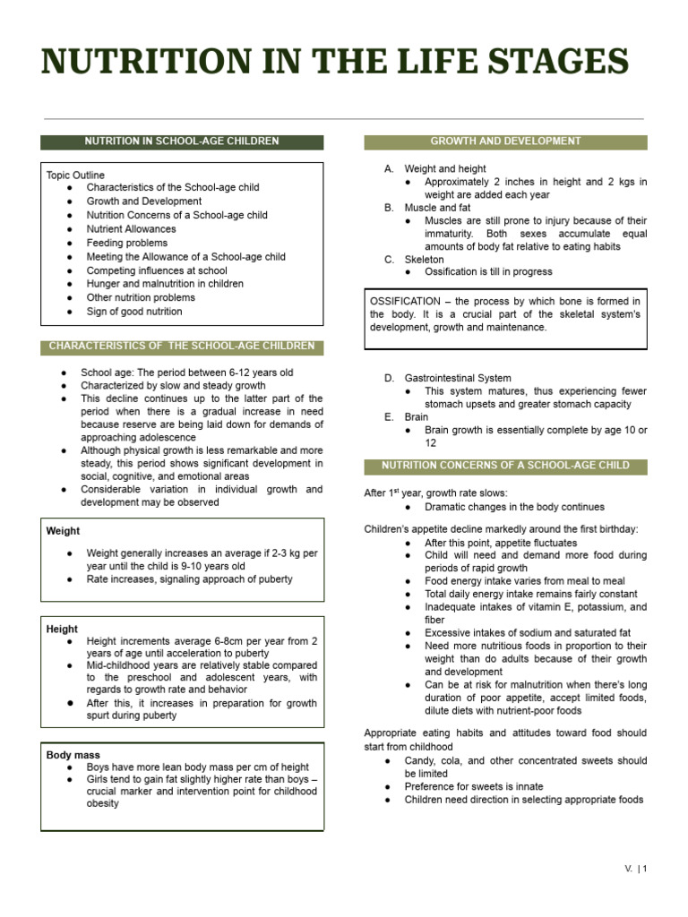 Nutrition in The Life Stages | PDF | Obesity | Eating
