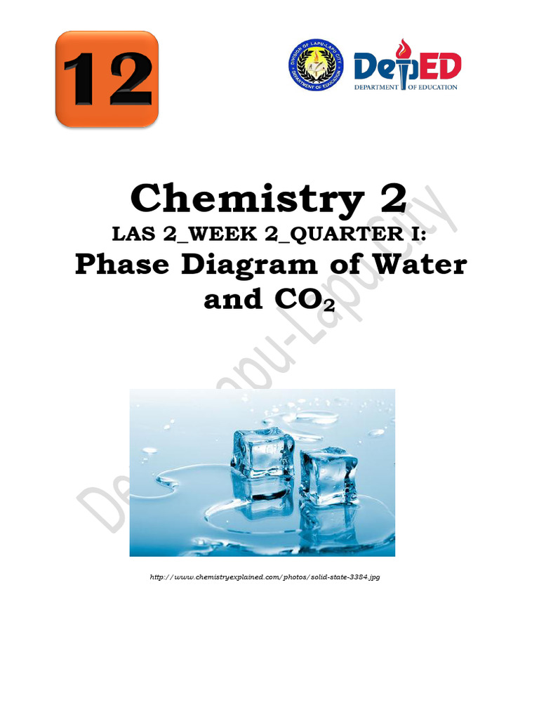 Chem-2-Q1-week-2-Phase-Diagram-of-Water-and-CO2-for-students | PDF | Gases | Phase (Matter)
