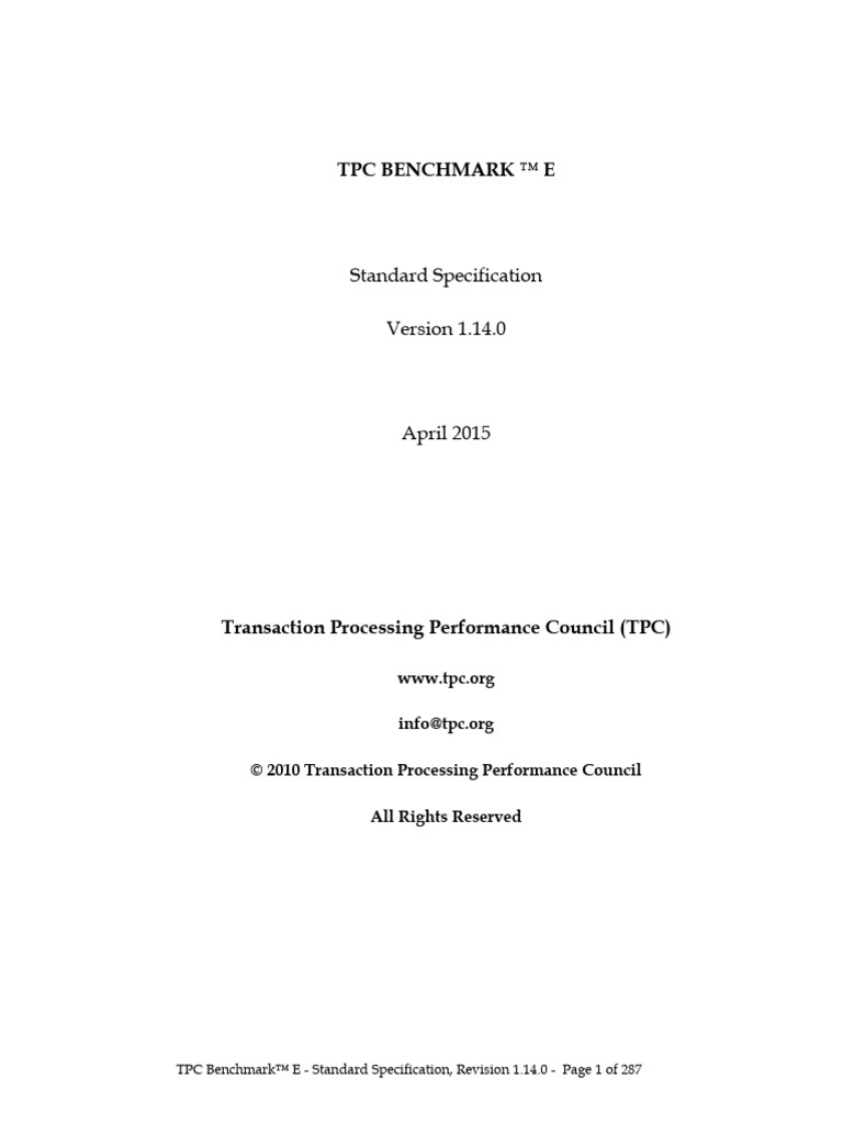 Tpce-V1 14 0 | PDF | Databases | Database Transaction