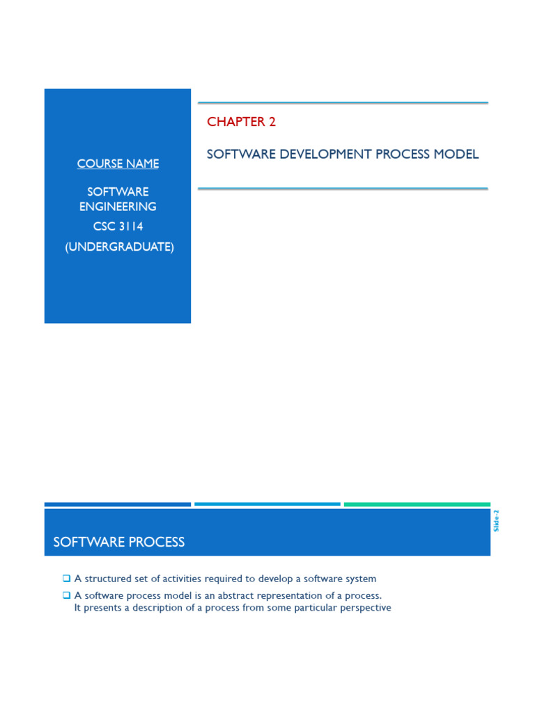 Ch 02 Software Developmnet Process Model Pdf Software Development Process Software