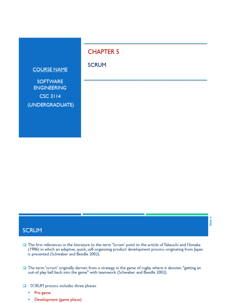 CH 05 SCRUM | PDF | Scrum (Software Development) | Systems Architecture