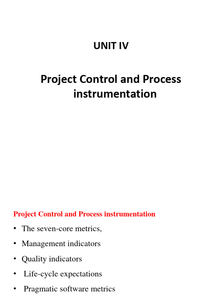 SPPM PPT of Unit 4 | PDF | Project Management | Performance Indicator