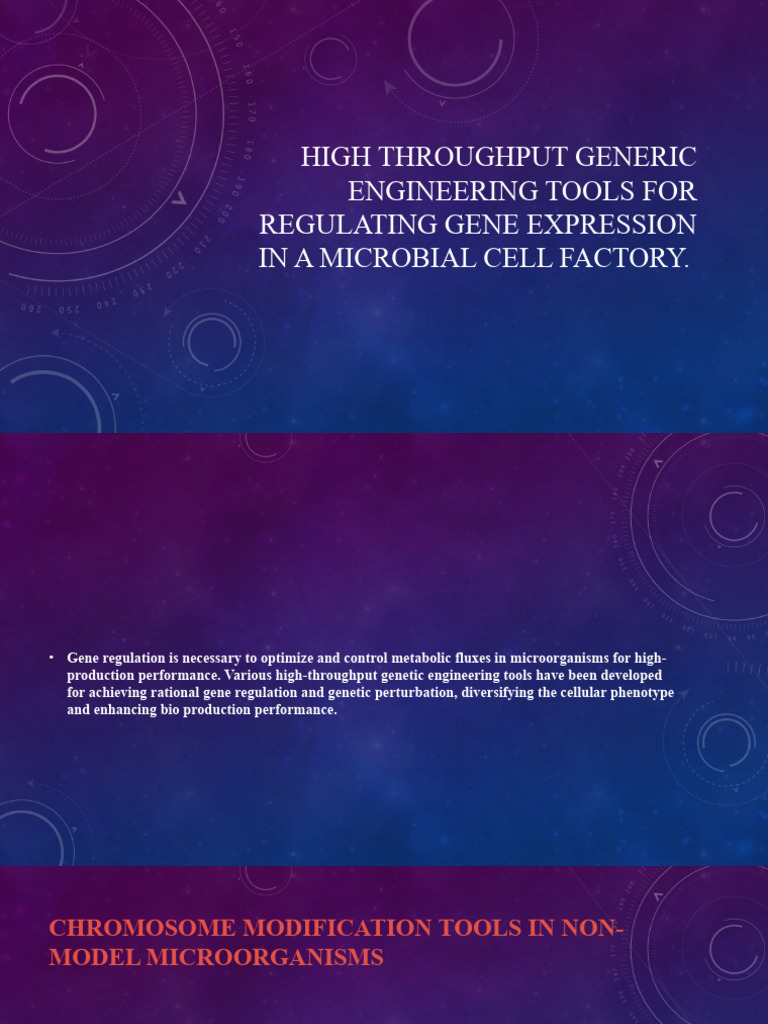 Tools For Regulating Gene Expression | PDF | Gene | Gene Expression