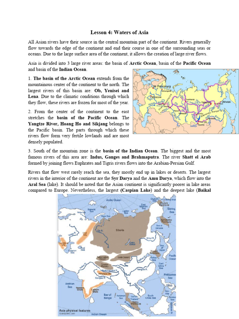 Lesson 4 - Water, Flora and Fauna | PDF | Forests | Desert