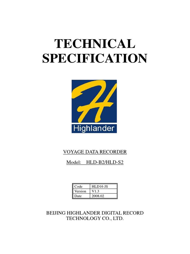 Technical Specifications | Download Free PDF | Electrical Engineering ...