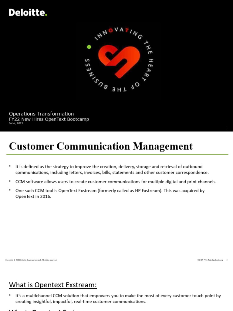 Bootcamp - Exstream Training Part 1 | PDF | Boolean Data Type ...