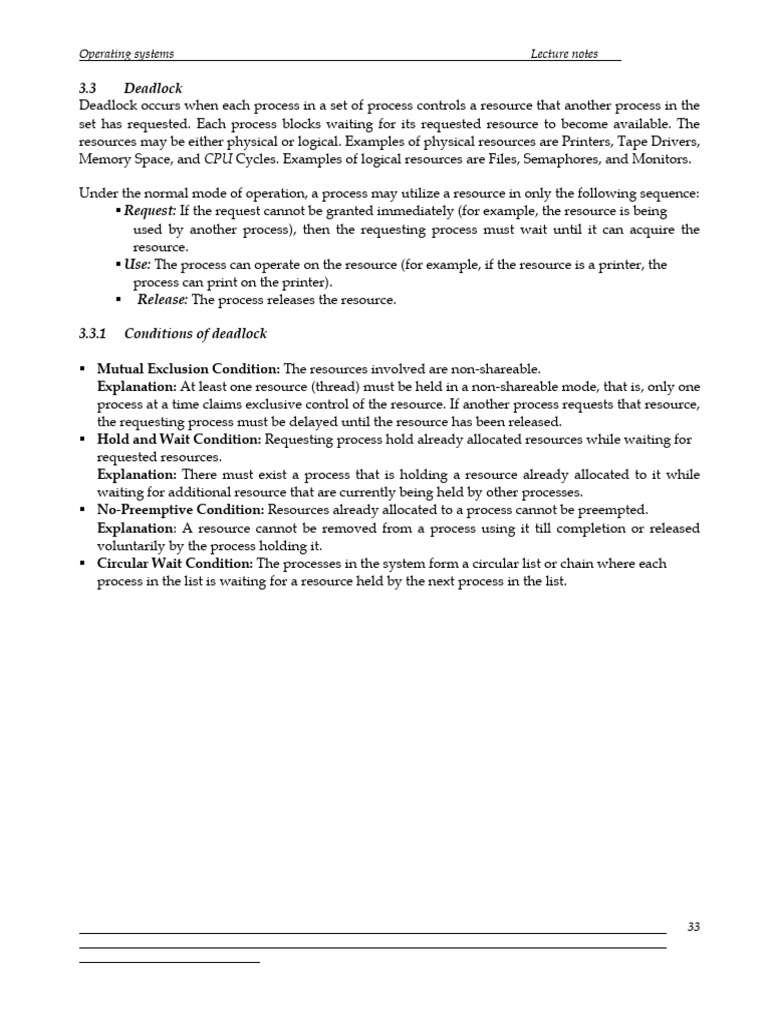 Deadlocks Download Free Pdf Process Computing Computing
