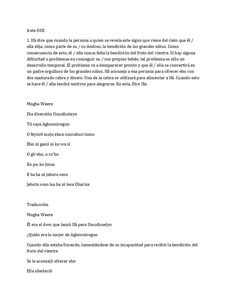 15 Irete Ose | PDF | Religión étnica